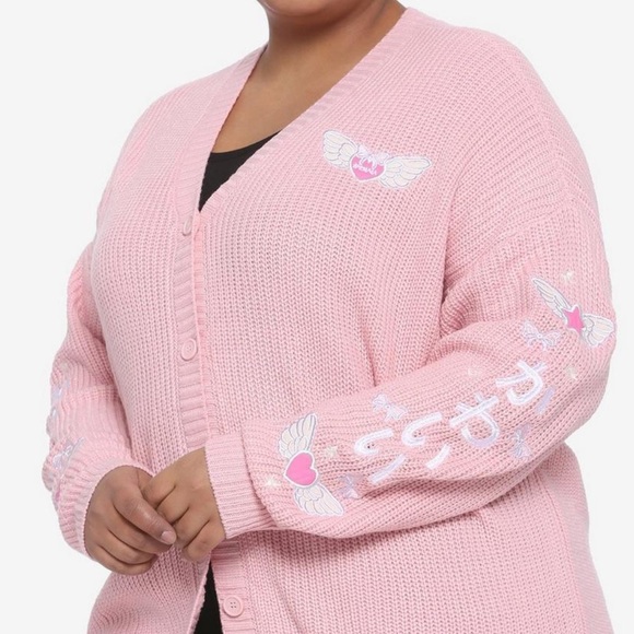 Hot Topic | Sweaters | Kawaii Wings Embroidered Cardigan | Poshmark